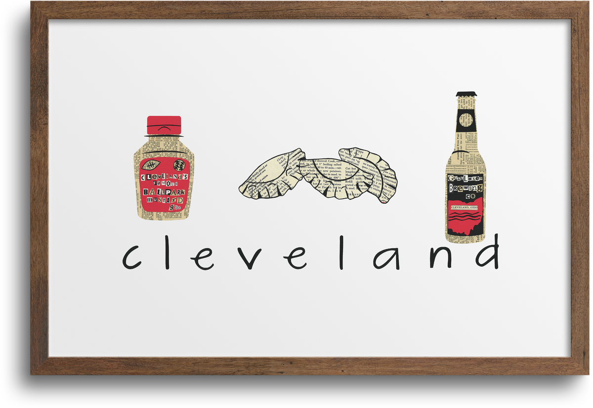 Cleveland Foodie Prints | Notecards– Paper Cutz Vintage