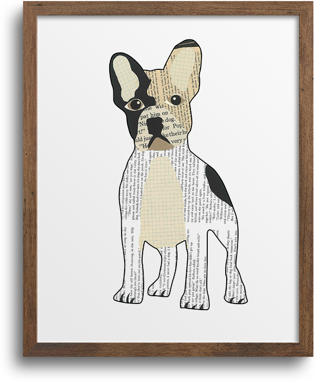 French Bull Dog Print | Notecards– Paper Cutz Vintage