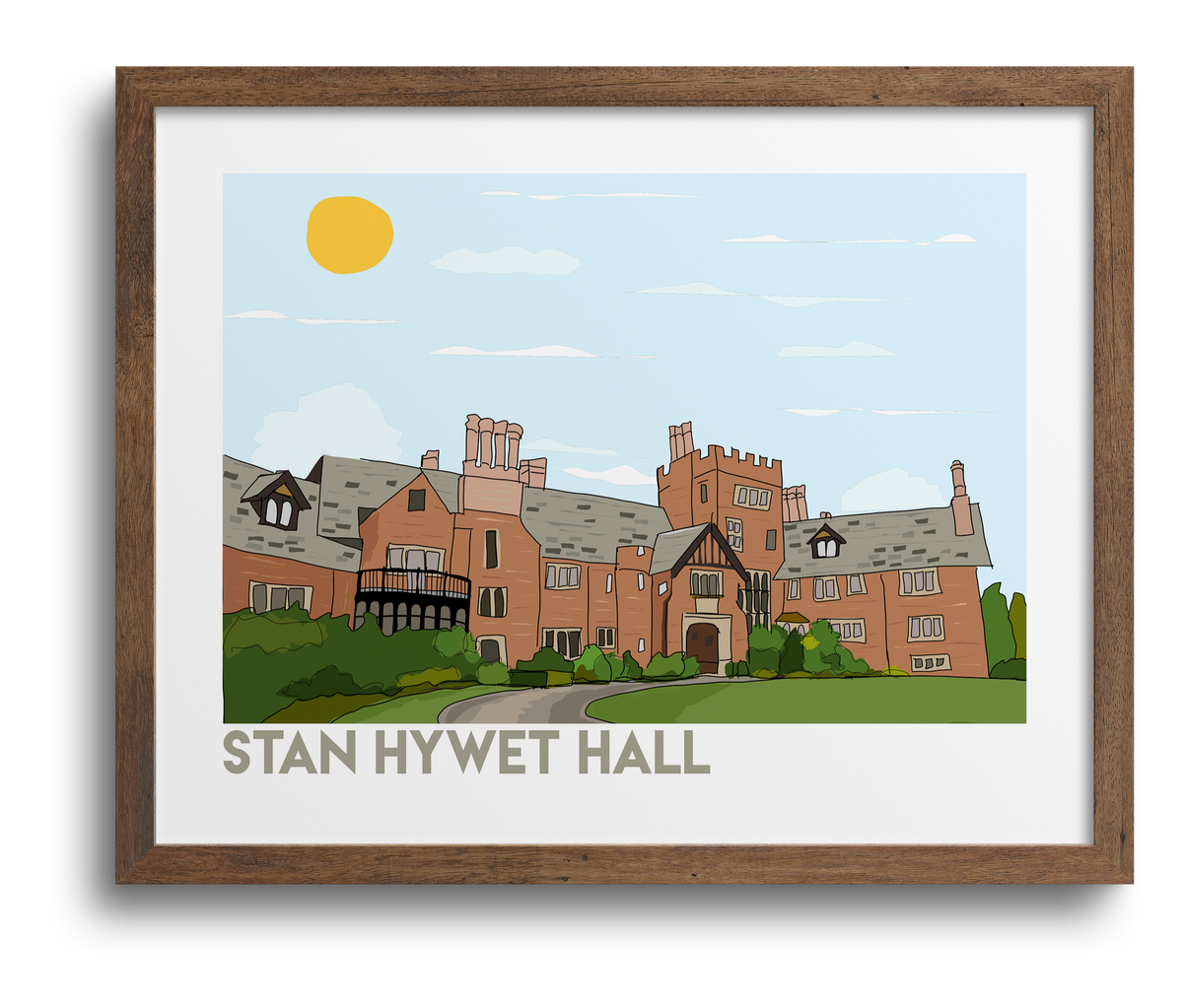 Stan Hwyet Hall Art Print - Akron Ohio– Paper Cutz Vintage